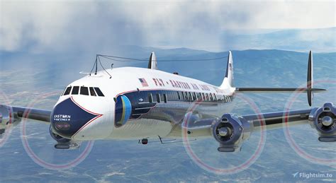 Lockheed Constellation Eastern Airlines Golden Falcon For Microsoft Flight Simulator Msfs