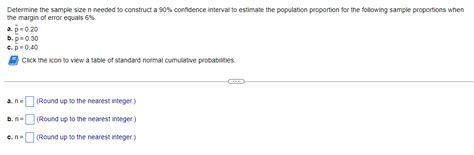 Solved Determine The Sample Size N Needed To Construct A Chegg Com