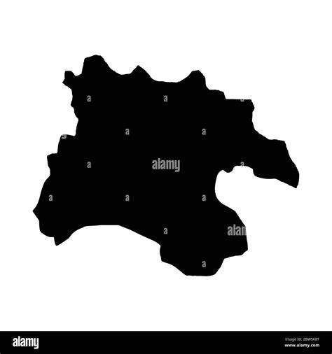 Vector Map Pyongyang Isolated Vector Illustration Black On White
