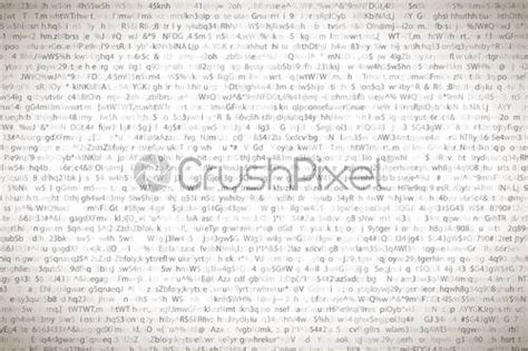 Abstract Chaotic Complicated Crypto Symbols Twisted On White Data