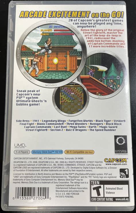 Gamepspレトロゲームレア Capcom Classics Collection Remixed 北米版 検 オムニバスゲーム