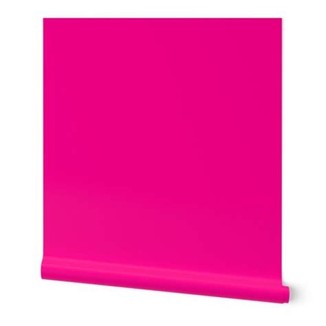 Pink Glo Pantone Solids Wallpaper Spoonflower