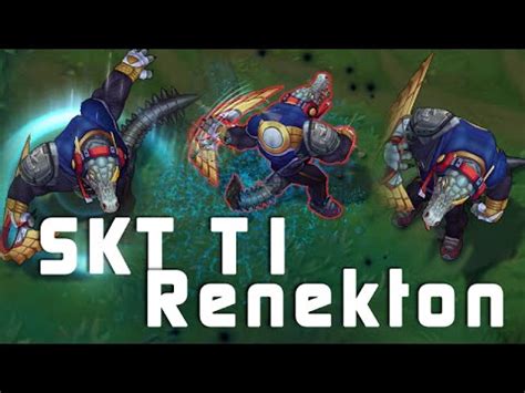 SKT T Renekton Aperçu Skin League of Legends YouTube