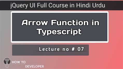 Typescript Tutorials In Hindi Part Arrow Function In Hindi Urdu