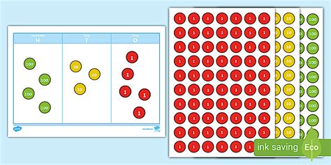 Hundreds Tens And Ones Maths Notation Board Activity