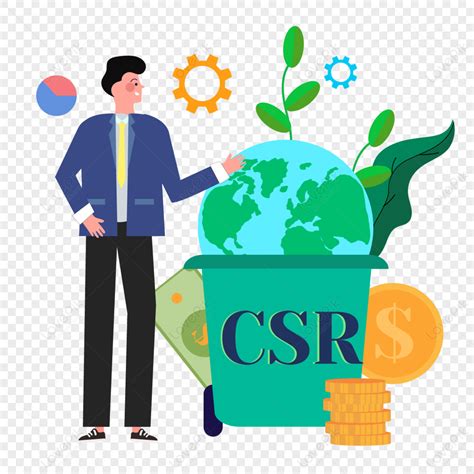 기업의 사회적 책임 지구 및 식물 일러스트레이션의 지속 가능한 개발발전하다친한 Png 일러스트 무료 다운로드 Lovepik