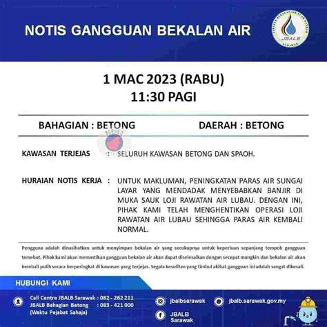 Pelantar Pam Operasi Loji Rawatan Air Lubau Hampir Tenggelam Borneo