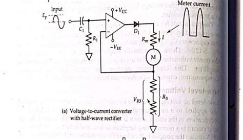 Solved −17 The Half Wave Rectifier Electronic Voltmeter In