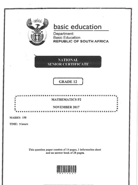 Gr 12 2017 November Maths Paper 2 Pdf