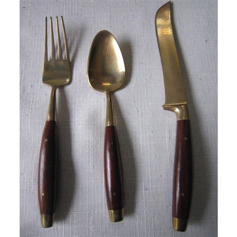 1960s Thai Brass Flatware Service For 8 Chairish