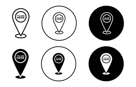 You Are Here Pointer Icon 47526693 Vector Art At Vecteezy
