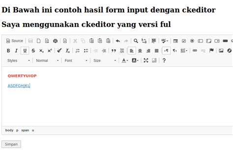 Membuat Form Postingan Dengan Ckeditor ~ Setiyonos Blog