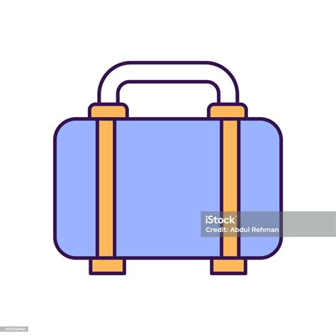 쉽게 편집하거나 수정할 수 있는 색상 채우기 벡터 아이콘이 있는 수하물 개요 0명에 대한 스톡 벡터 아트 및 기타 이미지 0명 벡터 색상 묘사 Istock