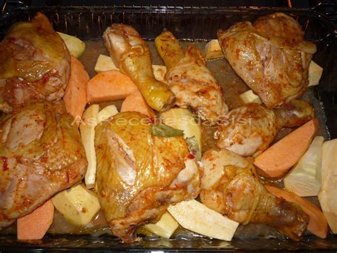 As Receitas Da Sisi Pernas De Frango Assadas Com Batatas
