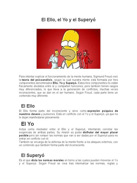 El Ello El Yo Y El Superyó Pdf