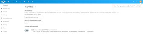 Only Office Error Bad Healthcheck Status Docker Engine Unraid