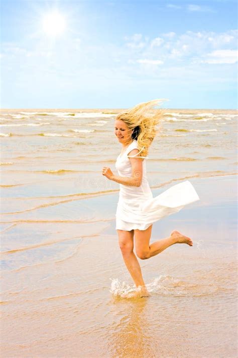 Girl Running Stock Image Image Of Adult Happy Active 5565491