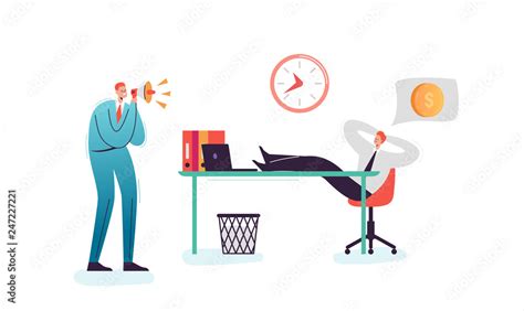 Lazy Worker Clipart