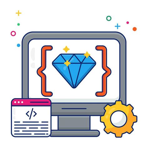 Unique Design Icon Of Premium Coding 34461823 Vector Art At Vecteezy
