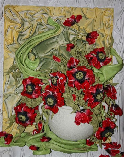 ФАНТАЗИИ ИЗ КОЖИ СДЕЛАЙ САМ Цветы своими руками Картины Кожа