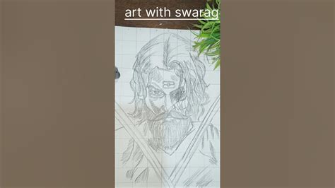 Chavva Drawing🔥 Chatrapati Sambhaji Maharaj Sketch ⚡ Vicky Kaushal Shorts Viralvideo