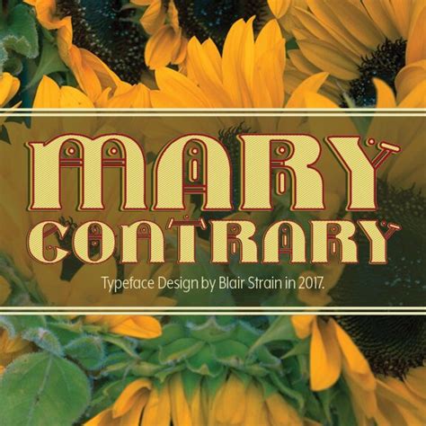 Mary Contrary Normal Font