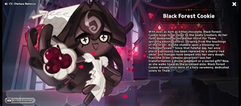 Cookie Run Kingdom Black Forest Cookie Toppings And Beascuits Guide