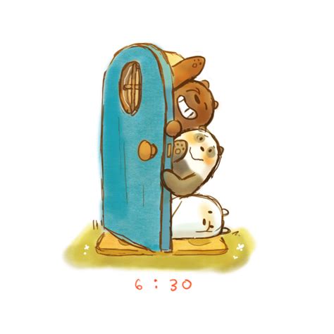 We Bare Bears мишки у входа Вся правда о медведях We Bare Bears