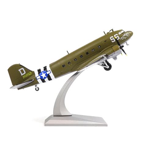 Douglas C 47 Skytrain 1100 Metal Diecast Aircraft Model Kit WwⅡ Us