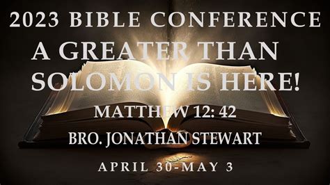 2023 Bible Conference A Greater Than Solomon Is Here Emmanuel