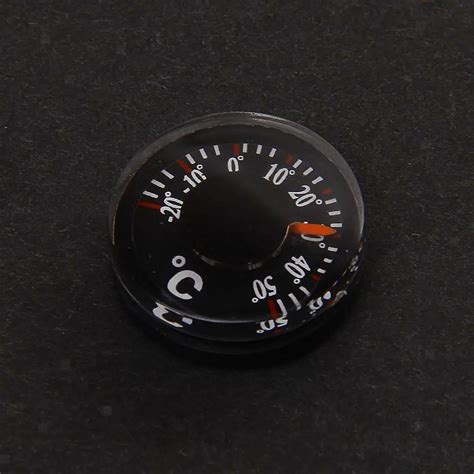 Fahrenheit Celsius Circular Thermometer 20mm Plastic High Precision