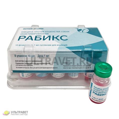 Рабикс (прививка) вакцина для собак: инструкция по применению - 138 руб.