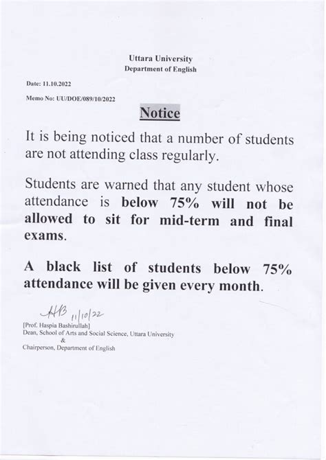 Fall 22 Midterm Exams And Class Attendance Notice Dept Of English Uu