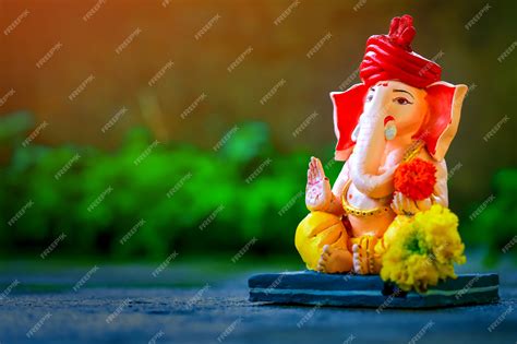 주 님 코끼리 인도 Ganesh 축제 프리미엄 사진