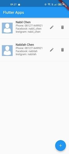 membuat aplikasi kontak dengan local storage di flutter sahretech