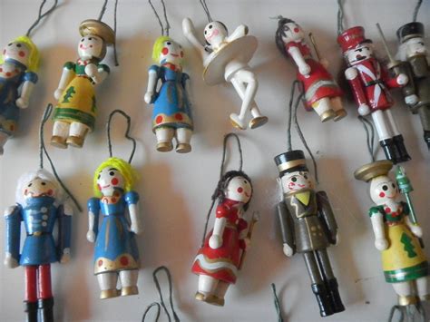 Vintage Nutcracker Mini Wooden Ornaments By Apeaceofclothing