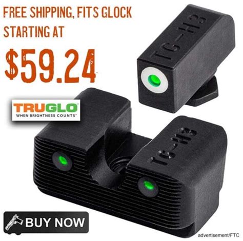 Truglo Tritium Pro Glow In The Dark Night Sights For Glock 5924