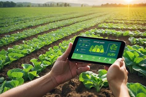 Smart Farming Digital Technology Agriculture App Premium Ai Generated