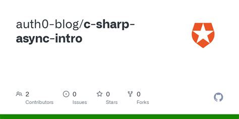 Github Auth Blog C Sharp Async Intro