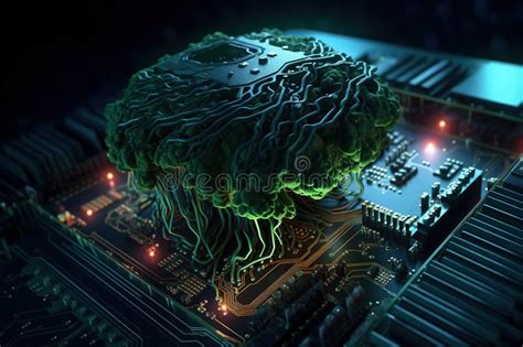 Genetic Modification Of Broccoli Generative Ai Stock Illustration