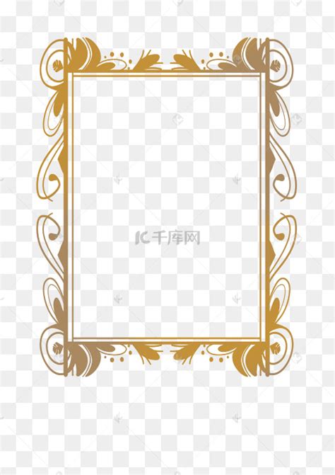 四边形花纹边框图片 四边形花纹边框图片素材免费下载 千库网