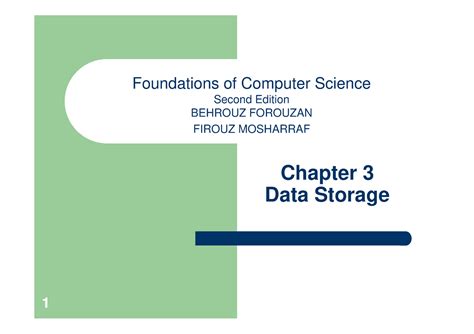 cos1521 foundations of computer science chapter 3 chapter 3 data