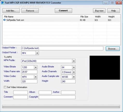 Fast MP4 3GP AVI MPG WMV RM MOV FLV Converter Indir Windows Video