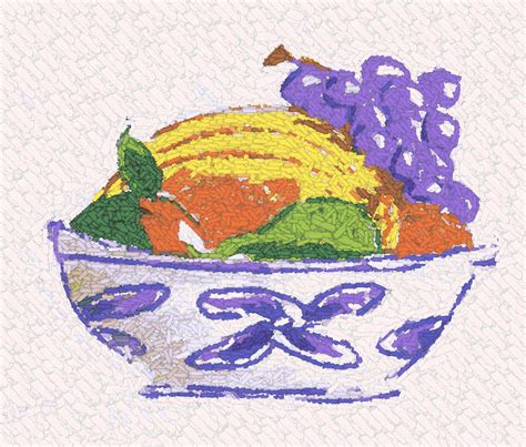 Чаша с фруктами рисунок много фото