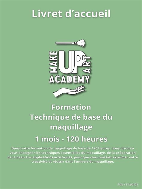 Livret Daccueil Technique De Base Du Maquillage Pdf