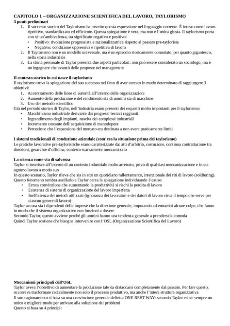Riassunto Bonazzi Cap 1 8 Docsity