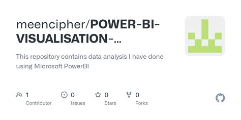 Github Meencipherpower Bi Visualisation Projects This Repository Contains Data Analysis I