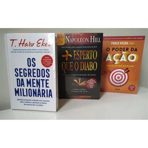 Os Segredos da mente milionária O poder da ação e Mais esperto que o diabo Shopee Brasil