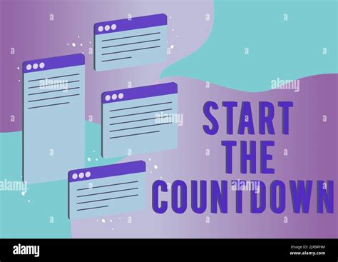 Conceptual Caption Start The Countdown Business Overview Sequence Of