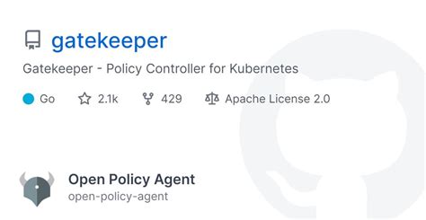 Gatekeeper Policy Controller For Kubernetes Rgithubtrends